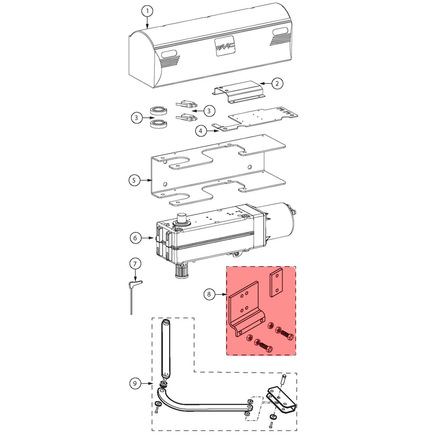 Viking Access Gate Openers Replacement Positive Stop Assembly For X-390 ...