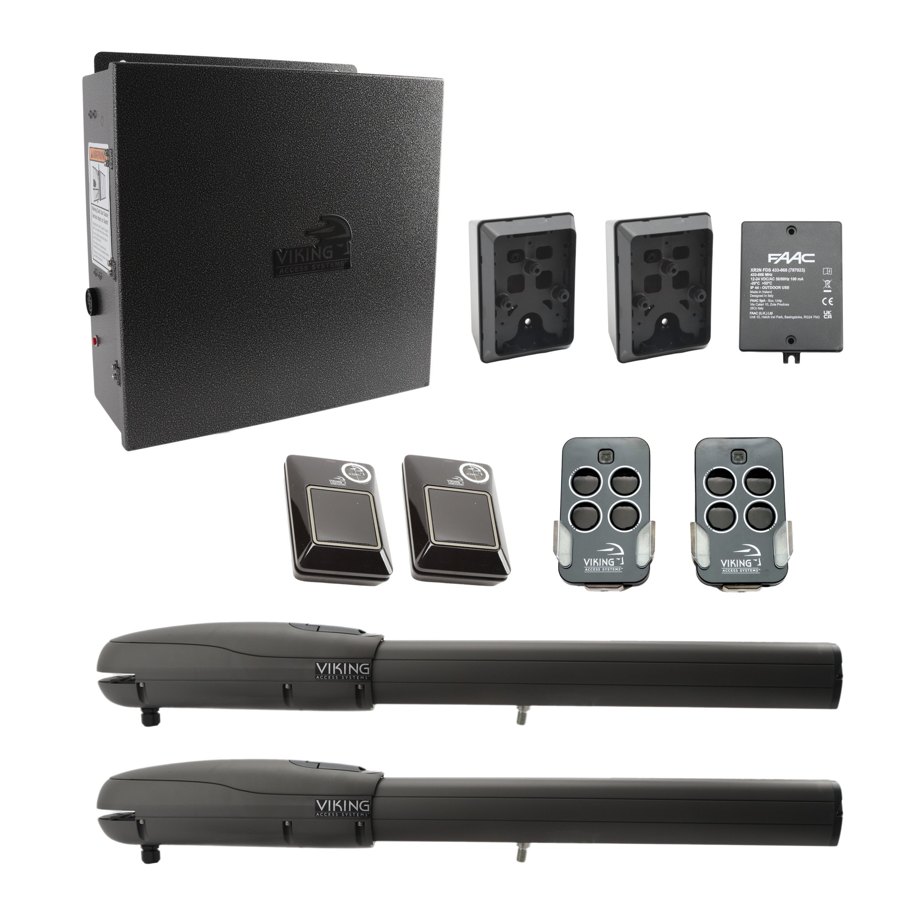 Viking G-5 Residential and Commercial Dual Swing Gate Opener Kit (10 ft ...