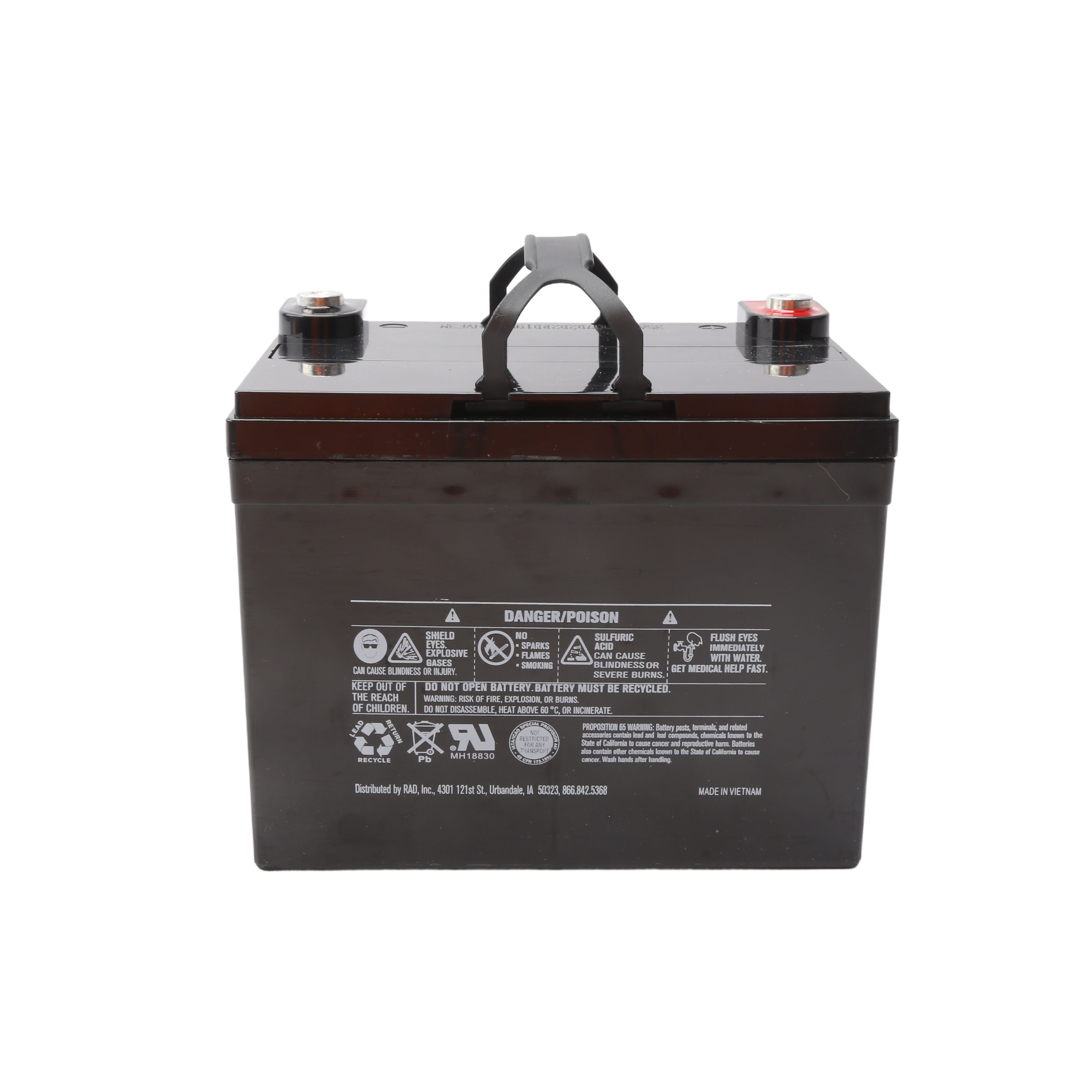 12V 35Ah SLA/AGM Gate Opener Battery - BATT-12V-35I