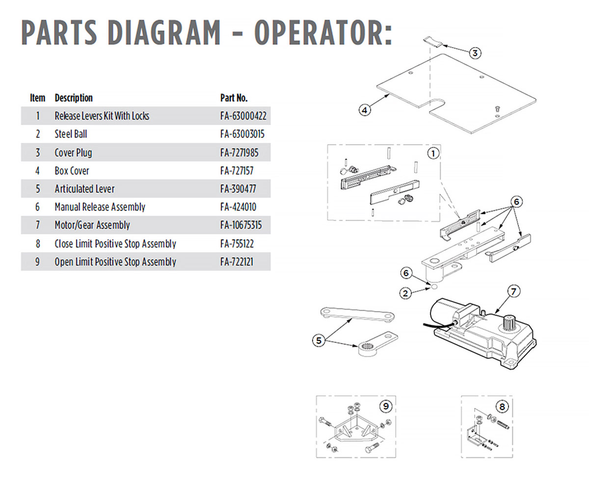 I-770 Operator Parts - Part Finder